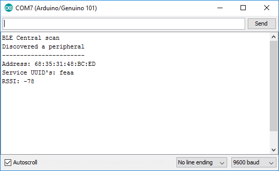 How to Parse Bluetooth Beacons (iBeacon and Eddystone) with Arduino 101 ...