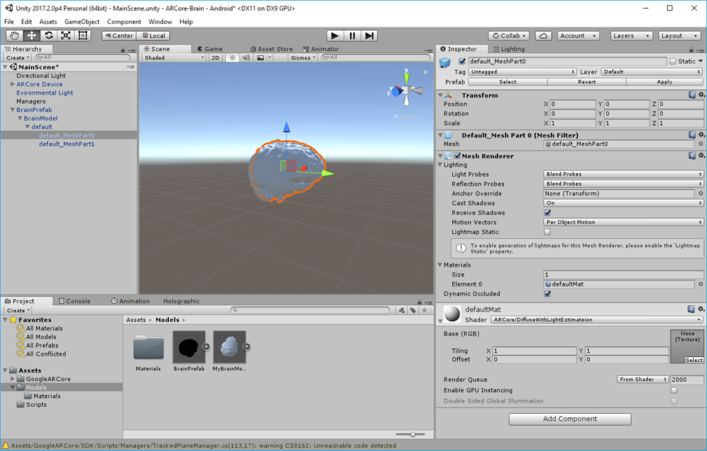 Real-Time Light Estimation with Google ARCore – andreasjakl.com